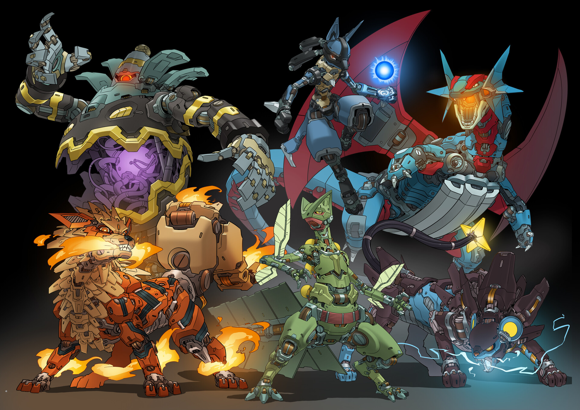 Mecha Pokemon by Guillem Ferrer | Scrolller