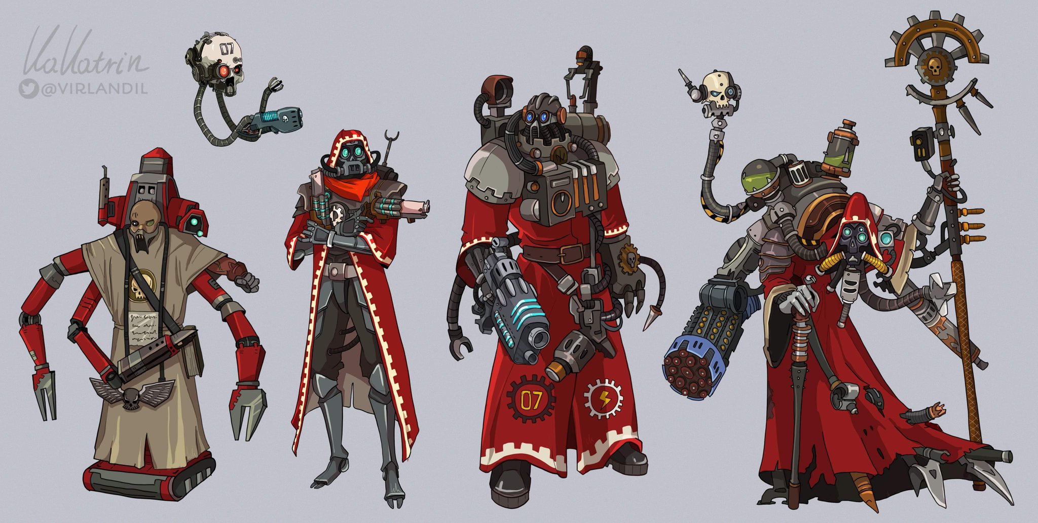 Mechanicus Characters Commission by Virlandil | Scrolller