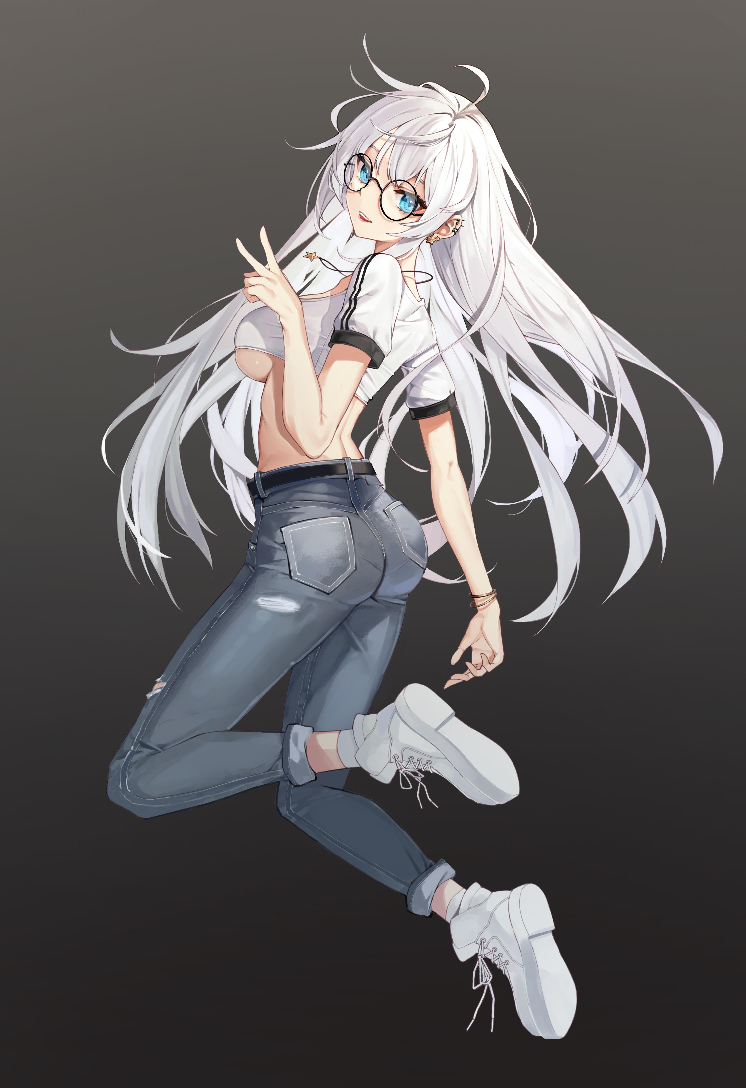 Megane Girl in Jeans [Original] | Scrolller