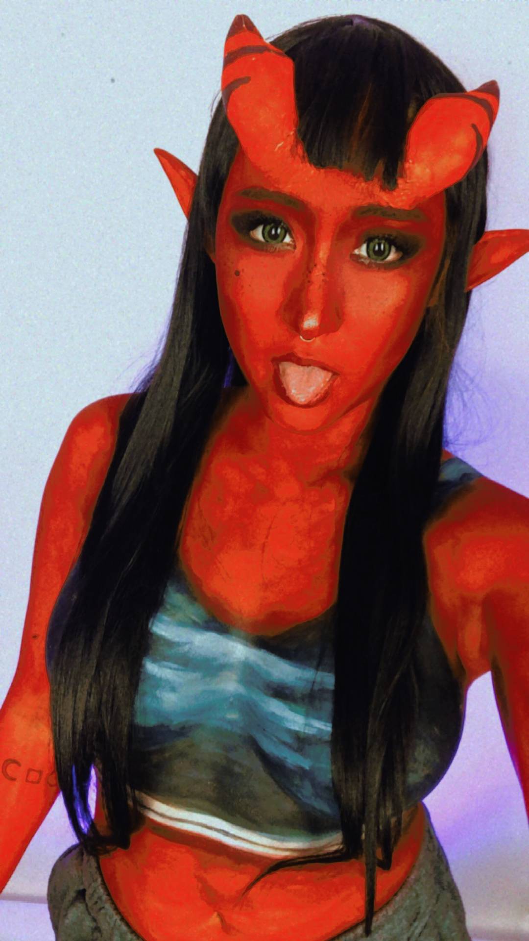 Meru the Succubus Body Paint by Seekaysee (SFW) | Scrolller