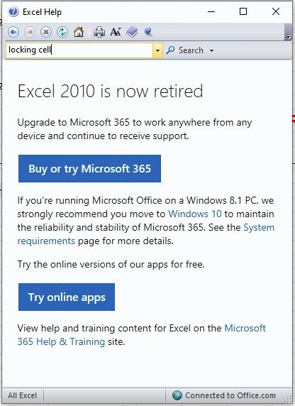 Microsoft disabled Help for my old version of Excel. (see comment) | Scrolller