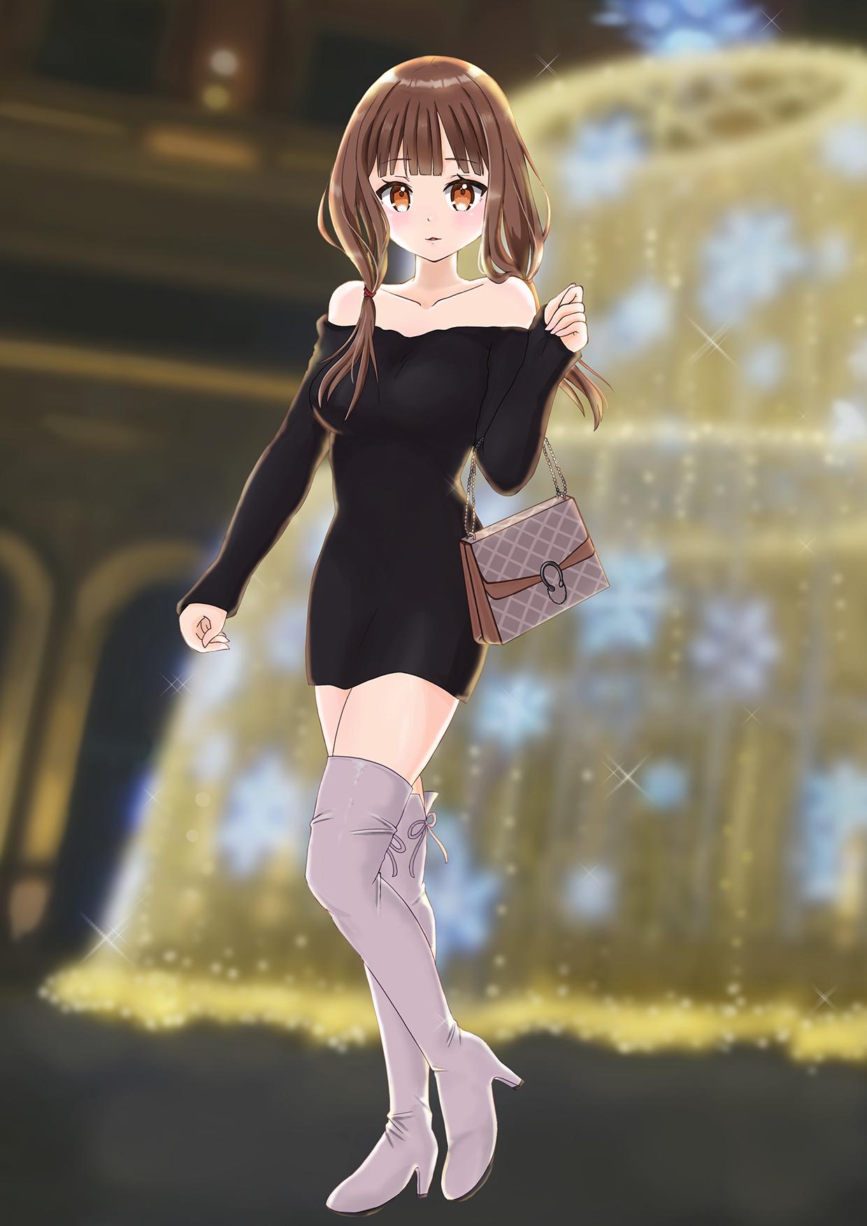 Miko in a black dress (By 千羽唯) [Kaguya-Sama: Love is War] | Scrolller