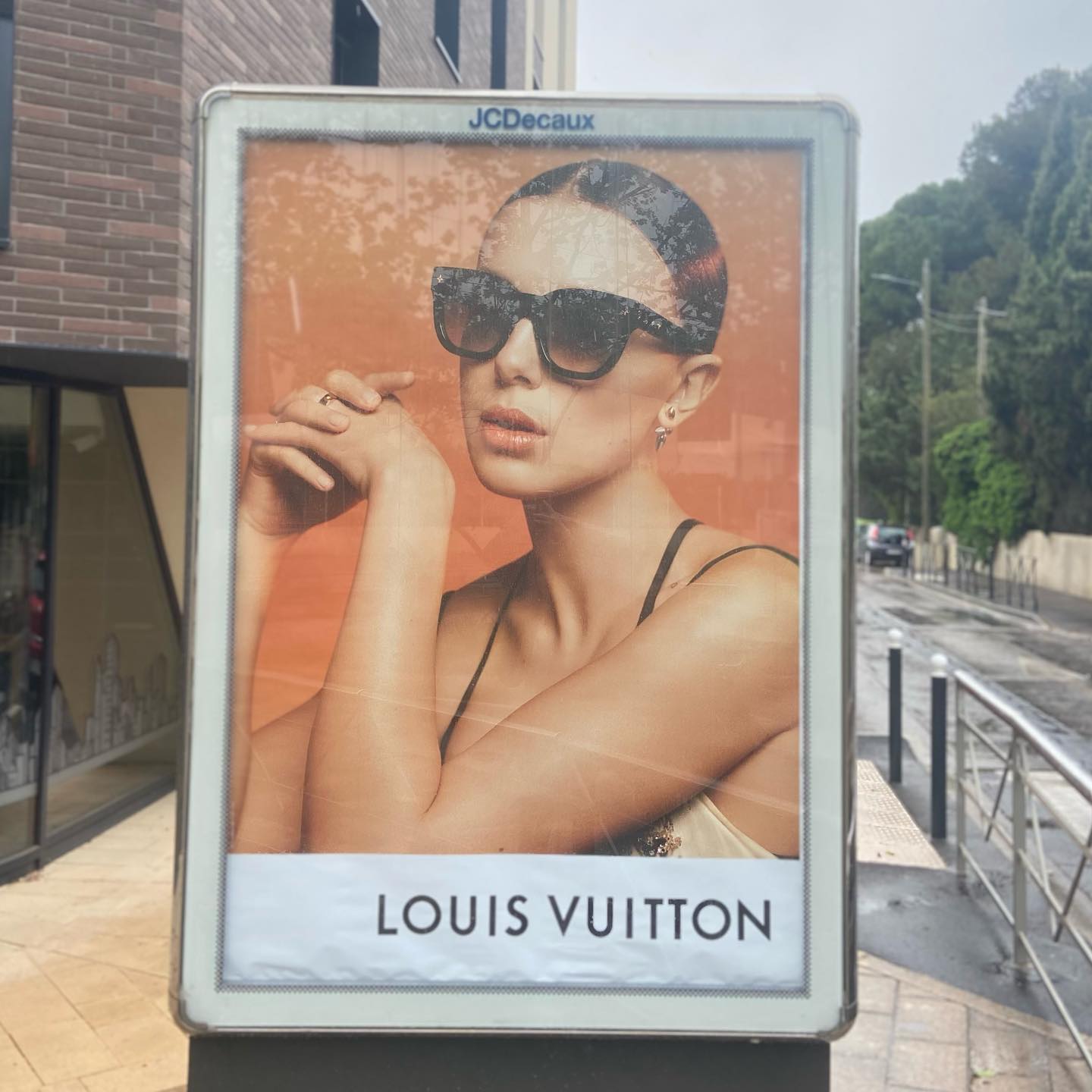 Millie on the Louis Vuitton Ad boards | Scrolller