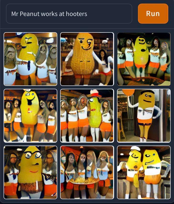 Mr peanut works at hooters | Scrolller
