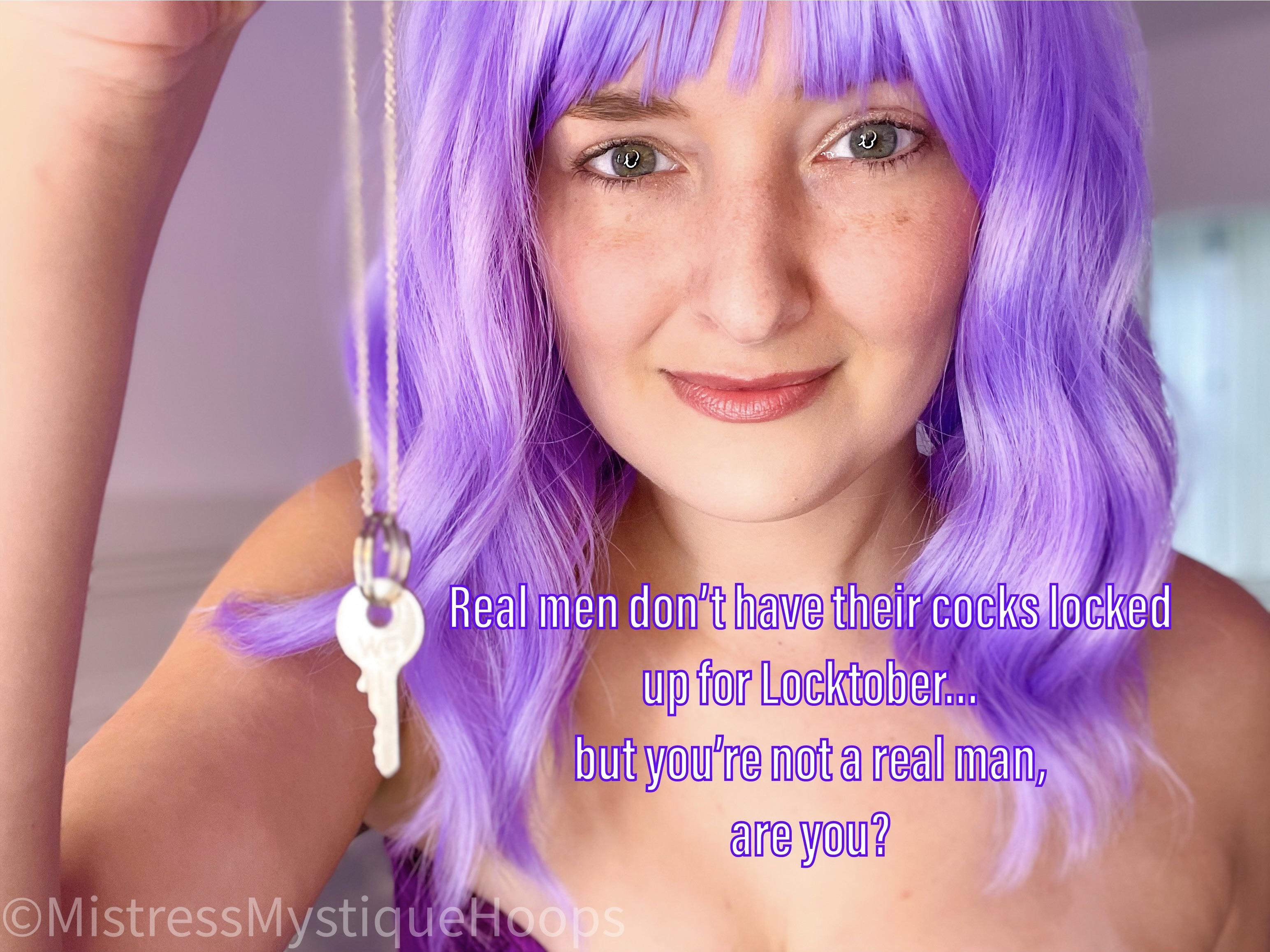 My boyfriend doesn’t need to lock his cock up for Locktober…but you’re nothing like my boyfriend ...