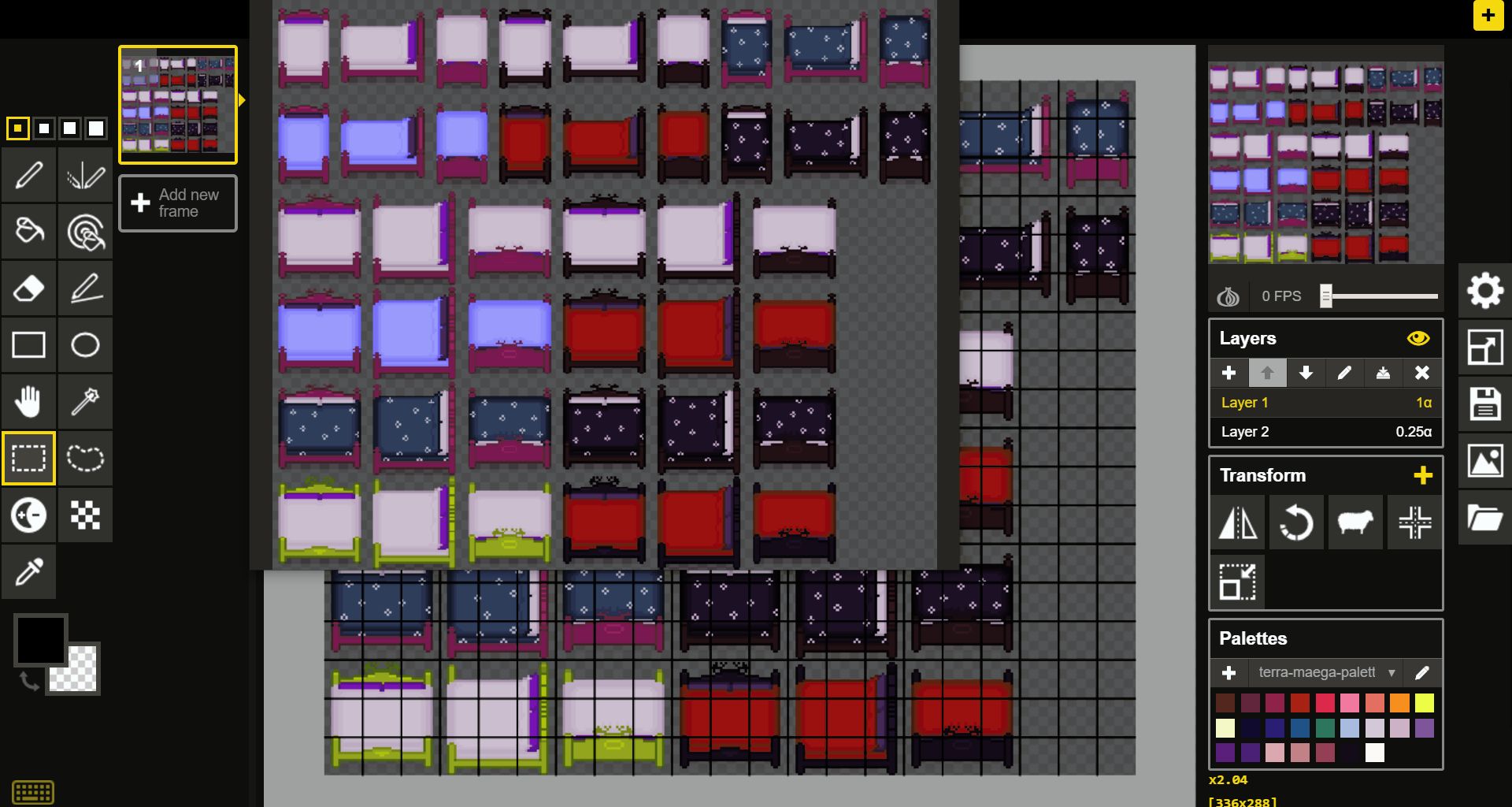 My current bed designs for a pixel-art game I'm making 🛏 😴 | Scrolller