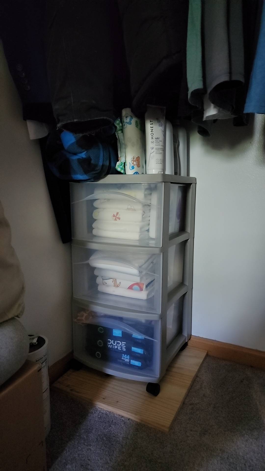 my diaper storage situation | Scrolller