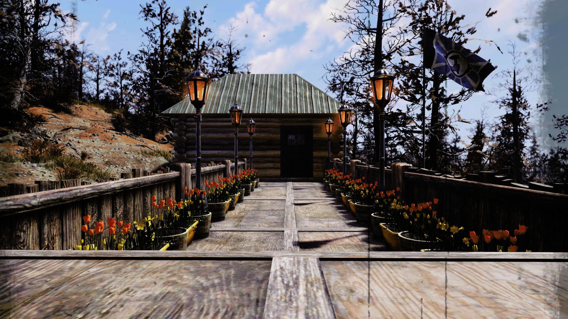 My Hunters Cabin I built using the Log Cabin prefab (full album in comments) | Scrolller