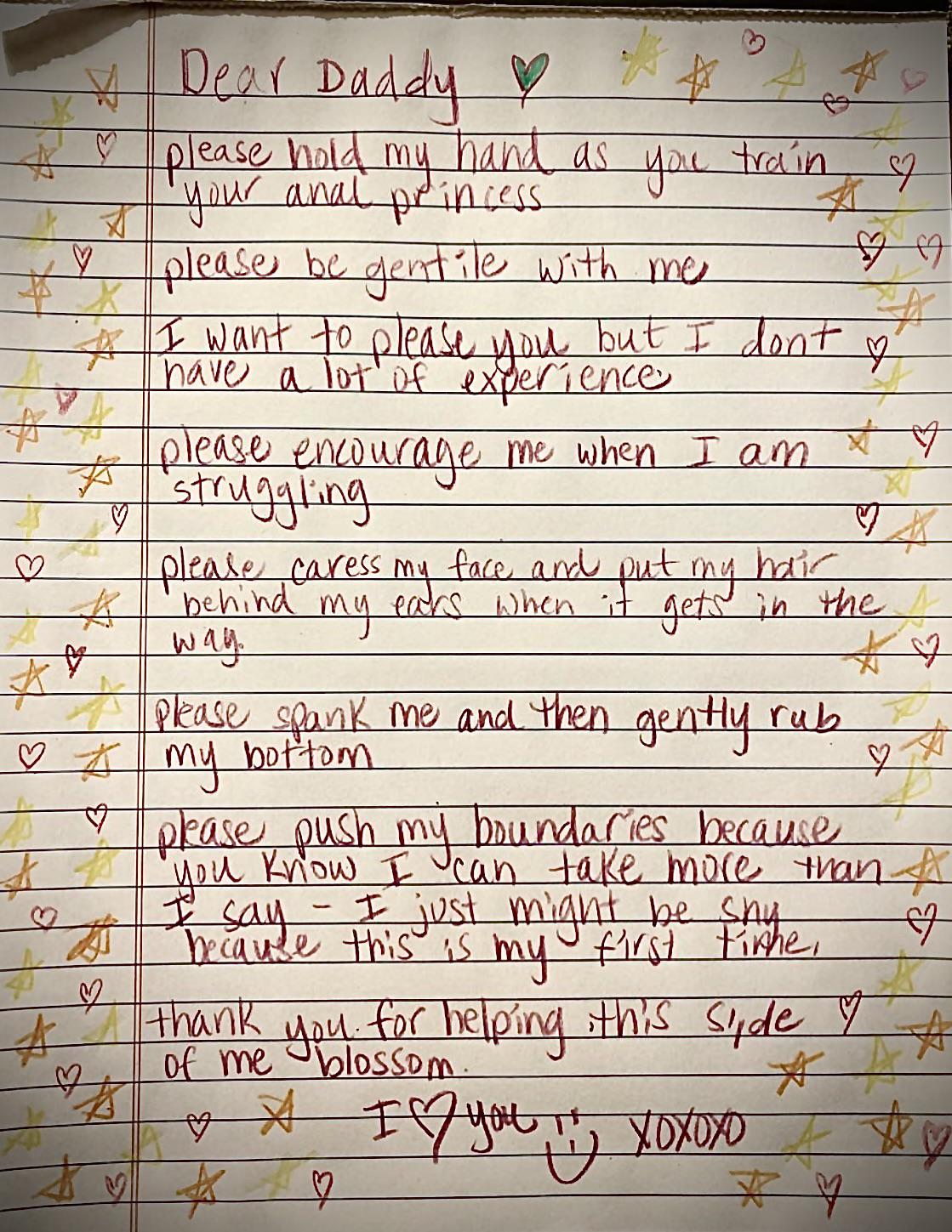 My letter to Daddy before our first face-to-face session 💗 | Scrolller