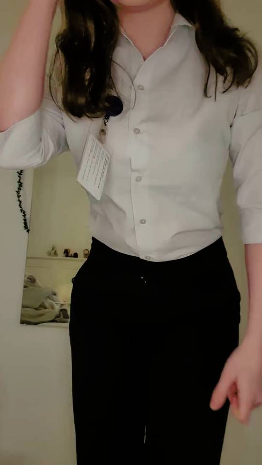 My university placement uniform definitely doesn't hide my boobs | Scrolller