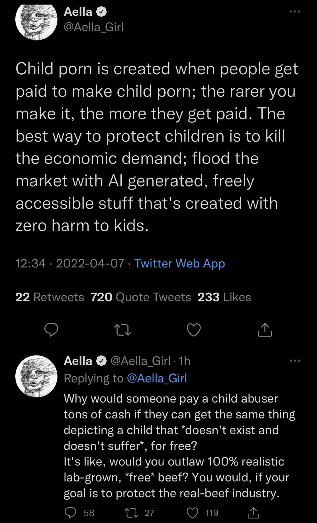 nahh she tweakin'. she a whole ass pedophile | Scrolller