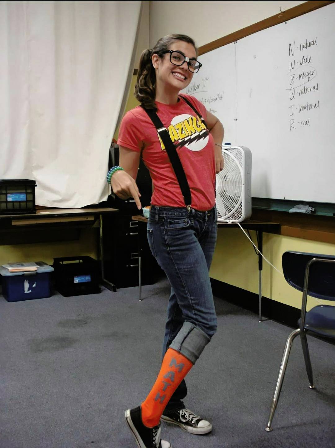 Nerdy Math Teacher Ms Martes Scrolller