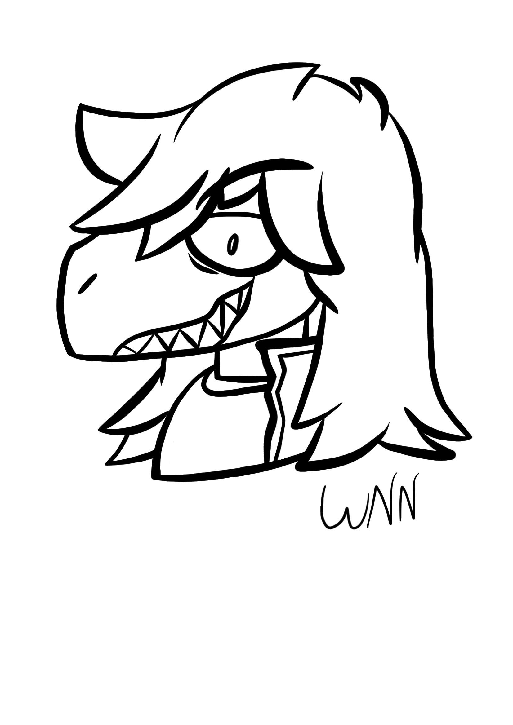 New Art WIP! Susie Linework! | Scrolller