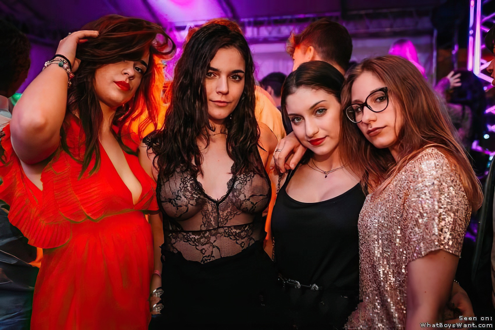 Nightclub picture. Transparent outfits are no problem. | Scrolller