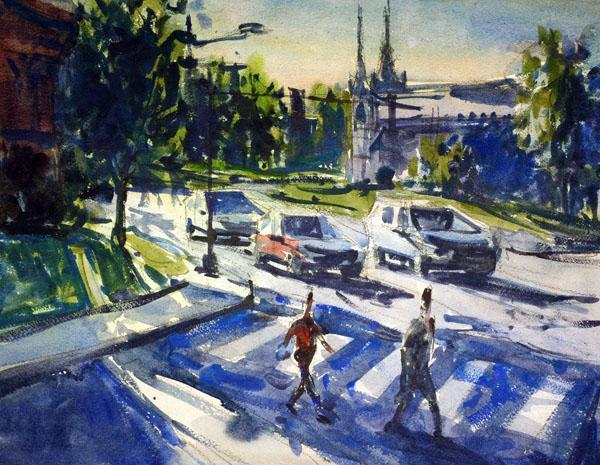 Northampton, watercolor | Scrolller