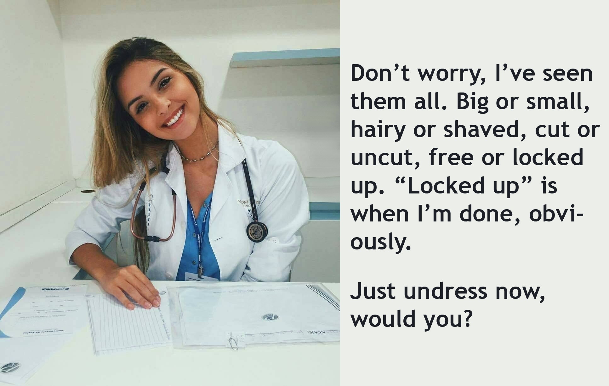 Nothing to be embarrassed about (FairChastity @ BDSMLR) | Scrolller