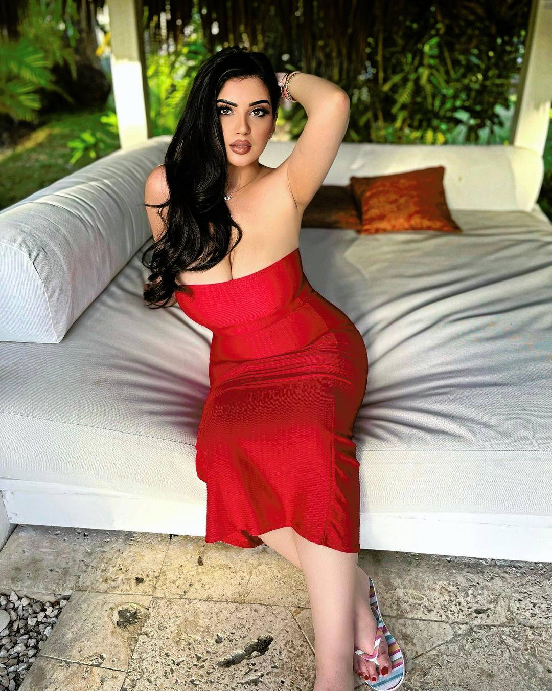 NRI Desi Canadian Beauty in Red | Scrolller