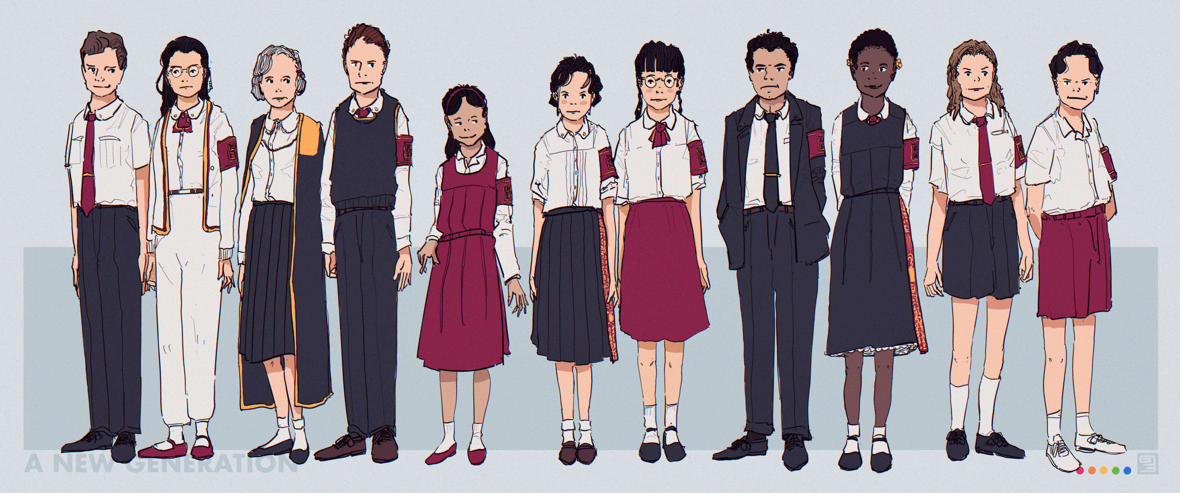 [OC] School uniforms in my fictional country | Scrolller