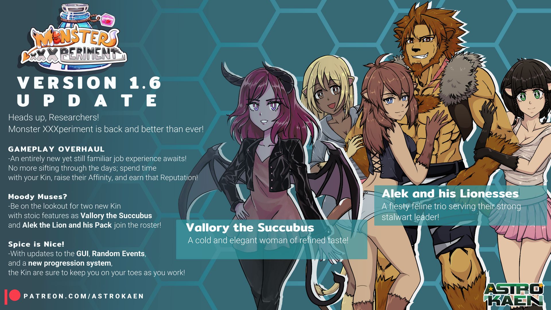 Oh my~ Flat Succubus and Lions! (Monster XXXperiment v1.6 Released!) | Scrolller