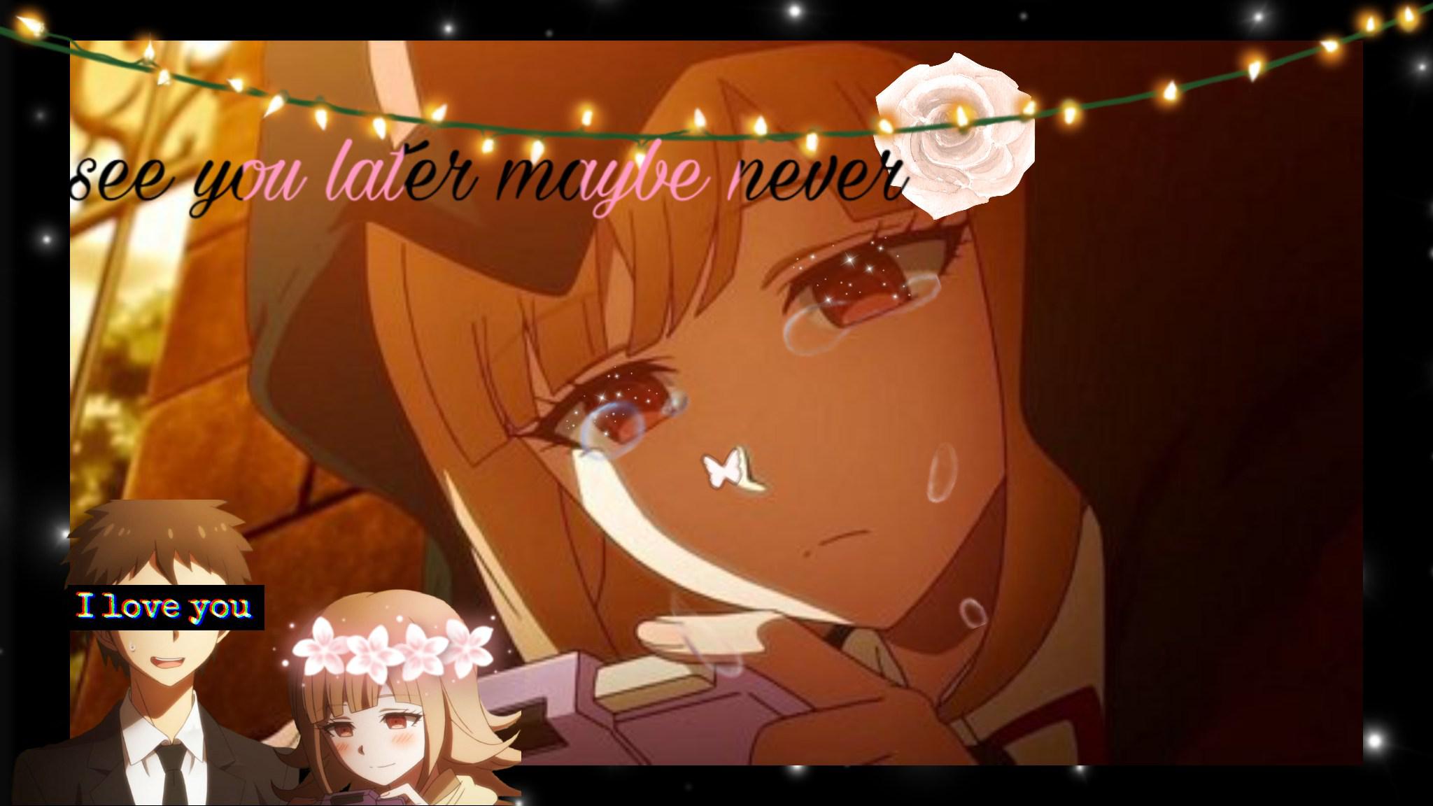 oh no my poor child {Sad Chiaki Nanami wallpaper