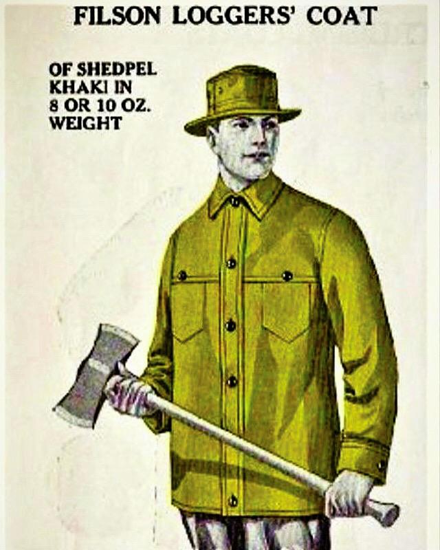 Old Filson logger coat ad | Scrolller