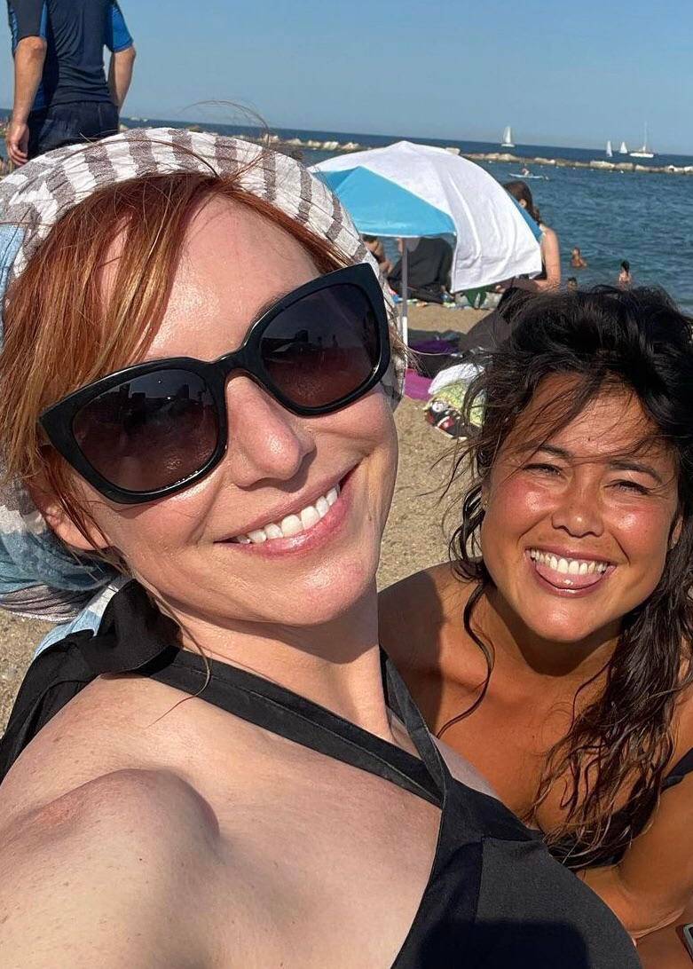 On the beach. | Scrolller