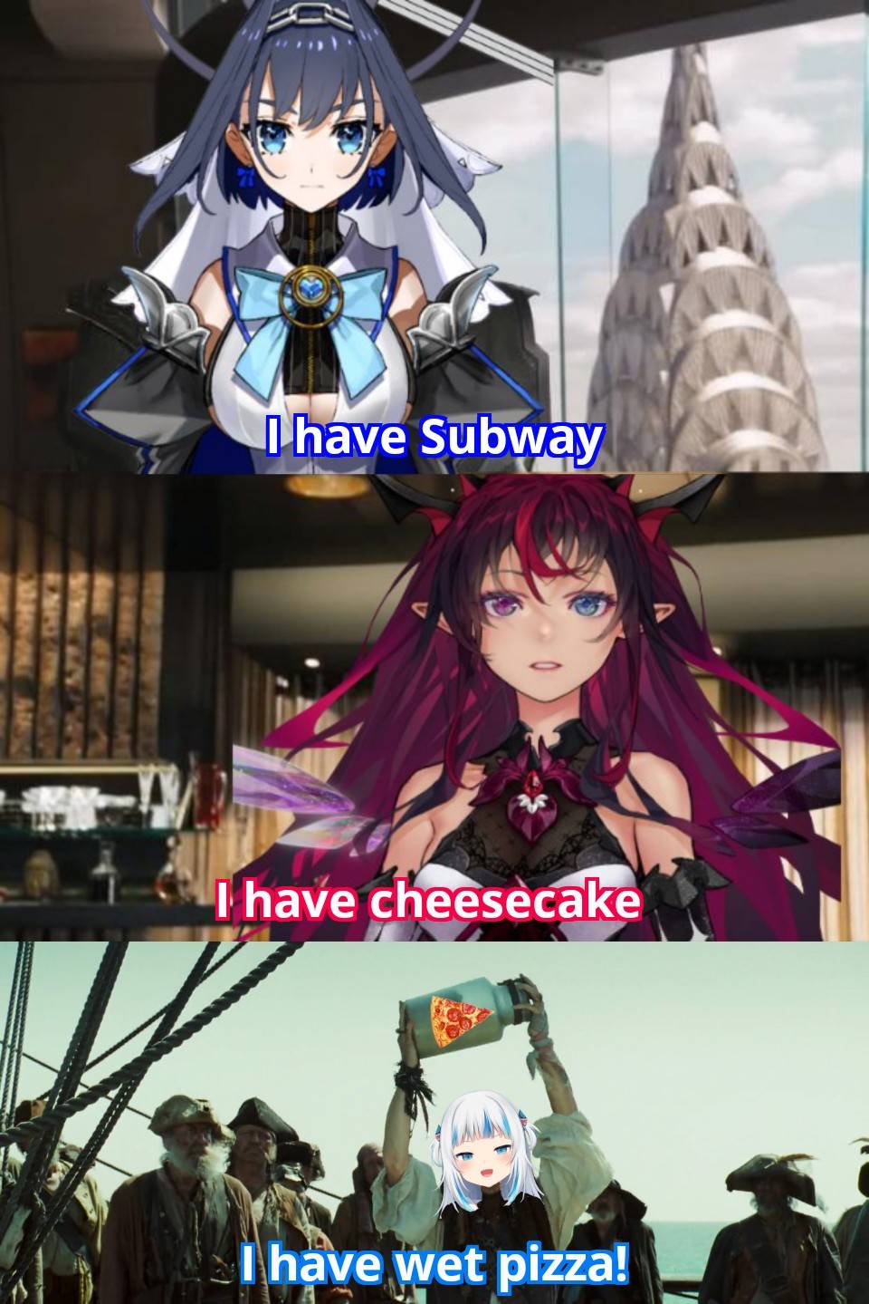 Our oshii with their iconic foods | Scrolller