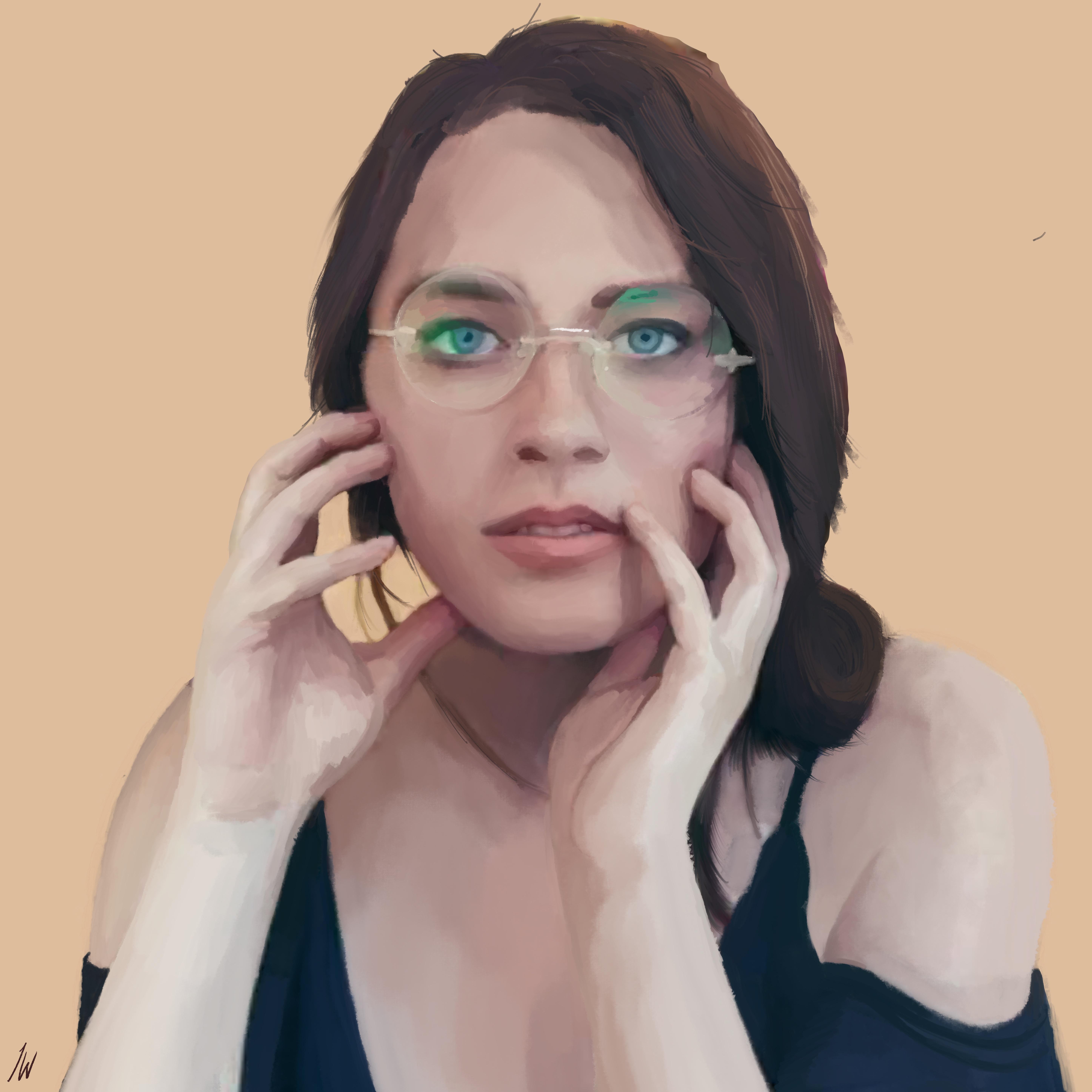 Painting of qt | Scrolller