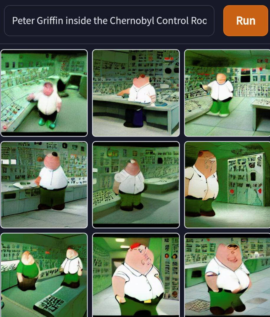 Peter Griffin inside Chernobyl control room | Scrolller