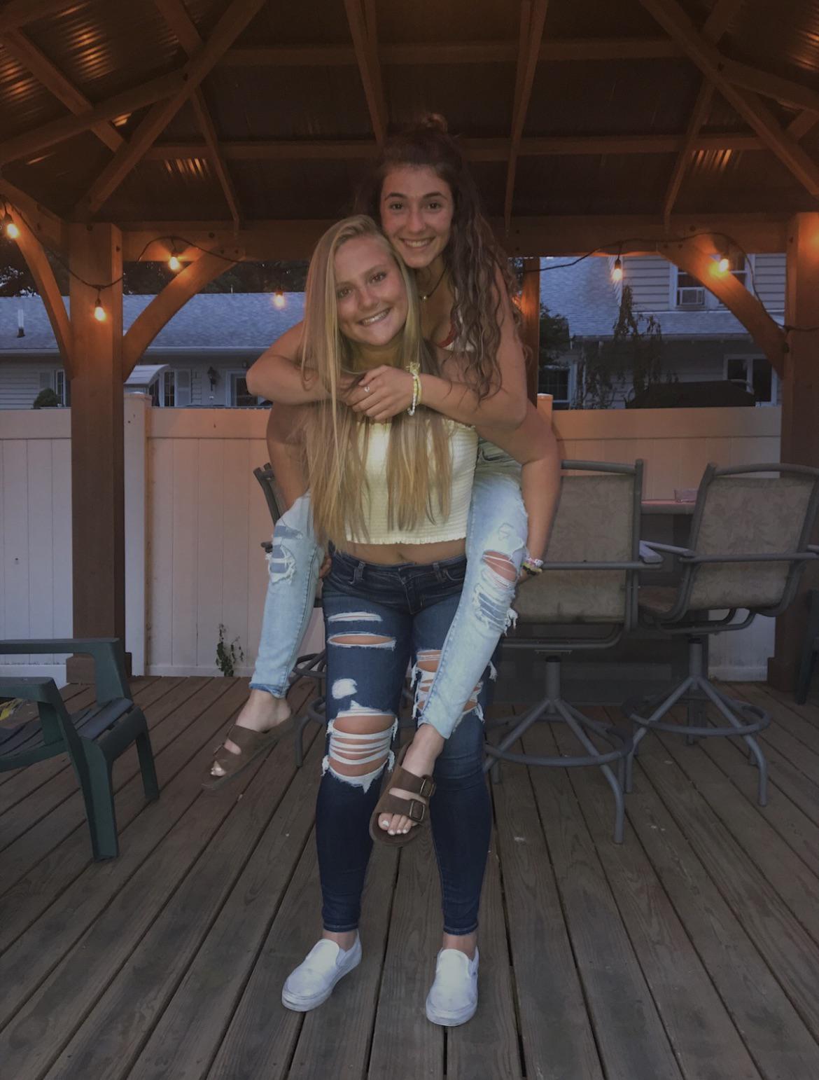 Piggyback Ride in the Yard | Scrolller