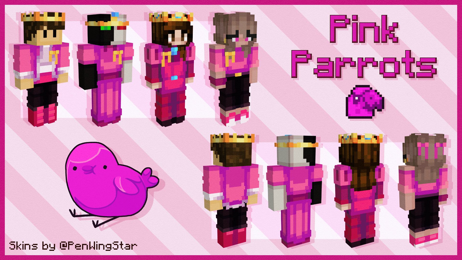Pink Parrots Team Skins for MCC 23 :D | Scrolller