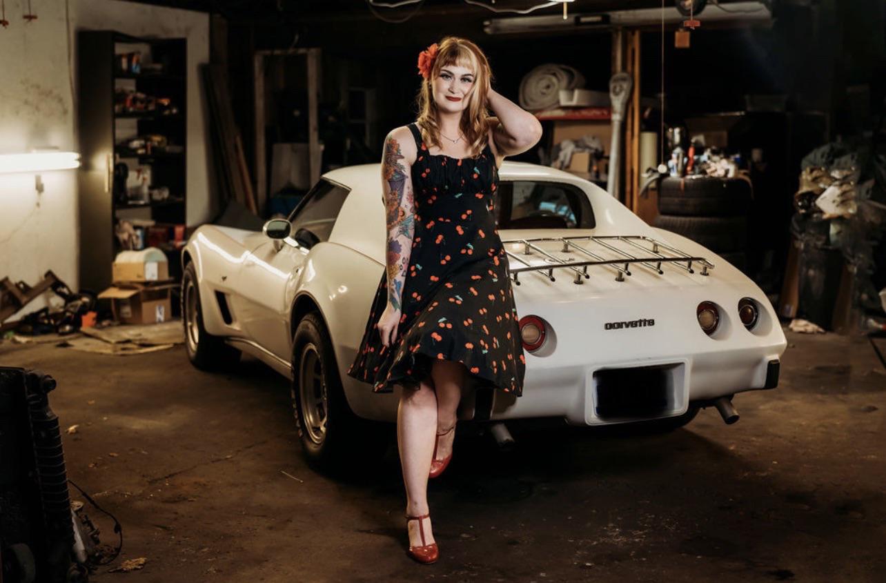 Pinup shoot with my 1977 Corvette ️ | Scrolller