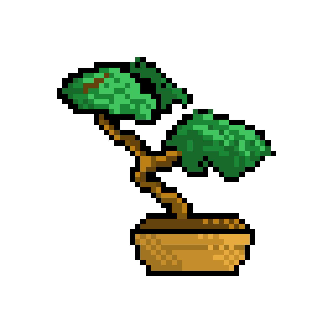Pixelated bonsai tree. Hope you enjoy 😉 | Scrolller