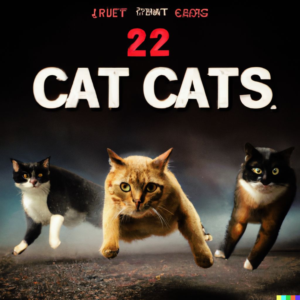"Poster for an action movie about cats" | Scrolller