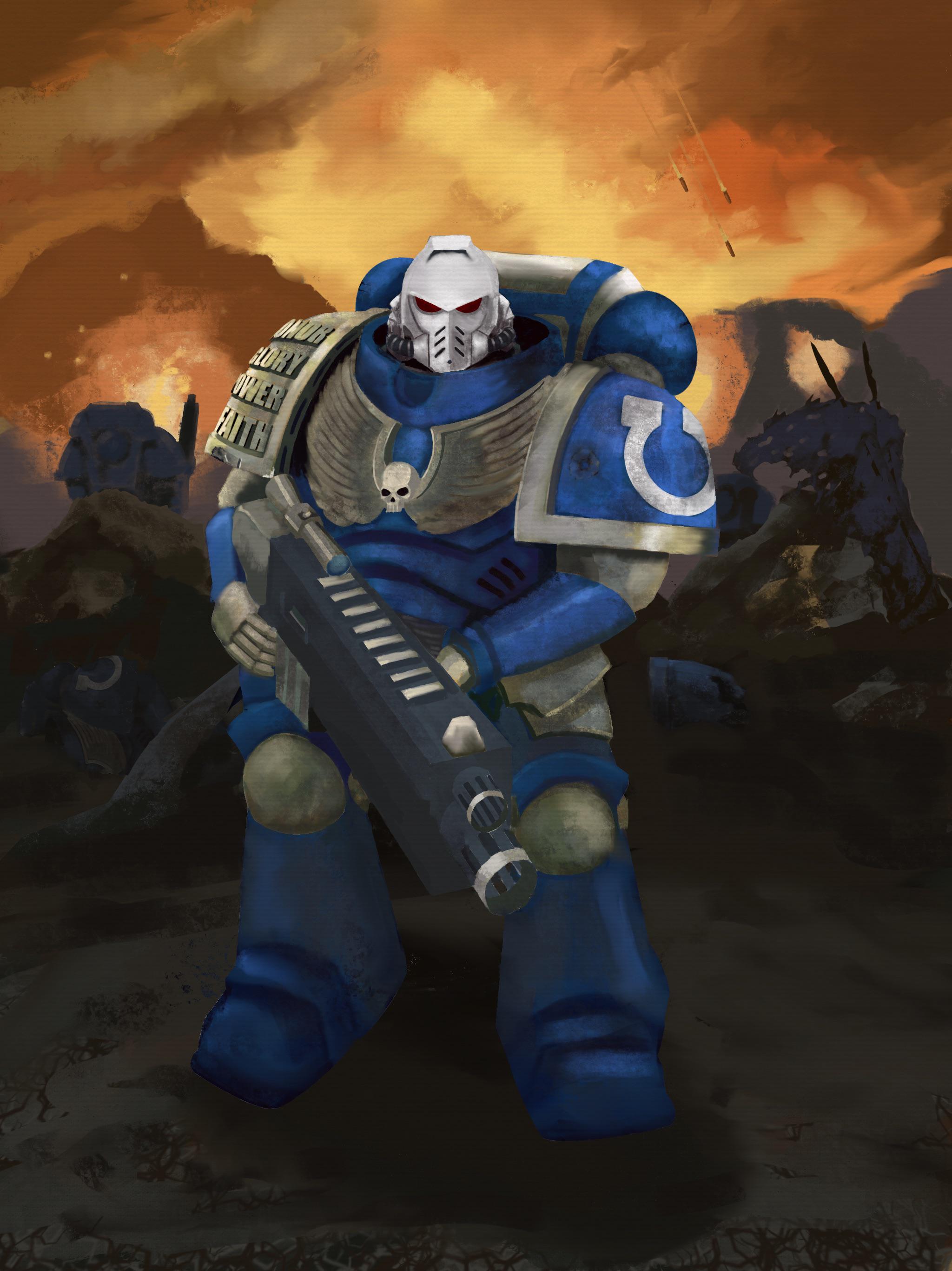 Primaris Ultramarines Captain | Scrolller