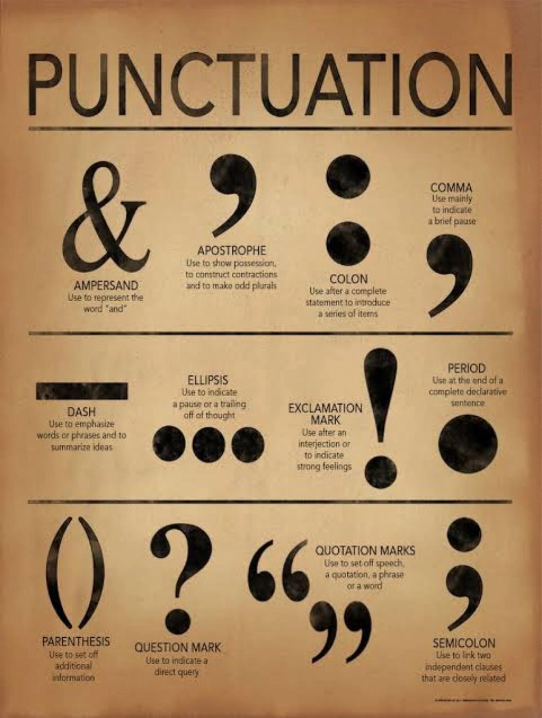 Punctuation | Scrolller