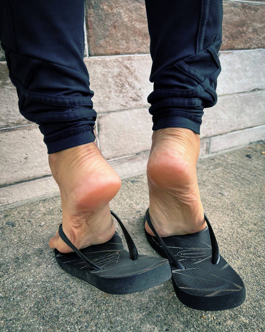 Rear view soles flip flop view | Scrolller