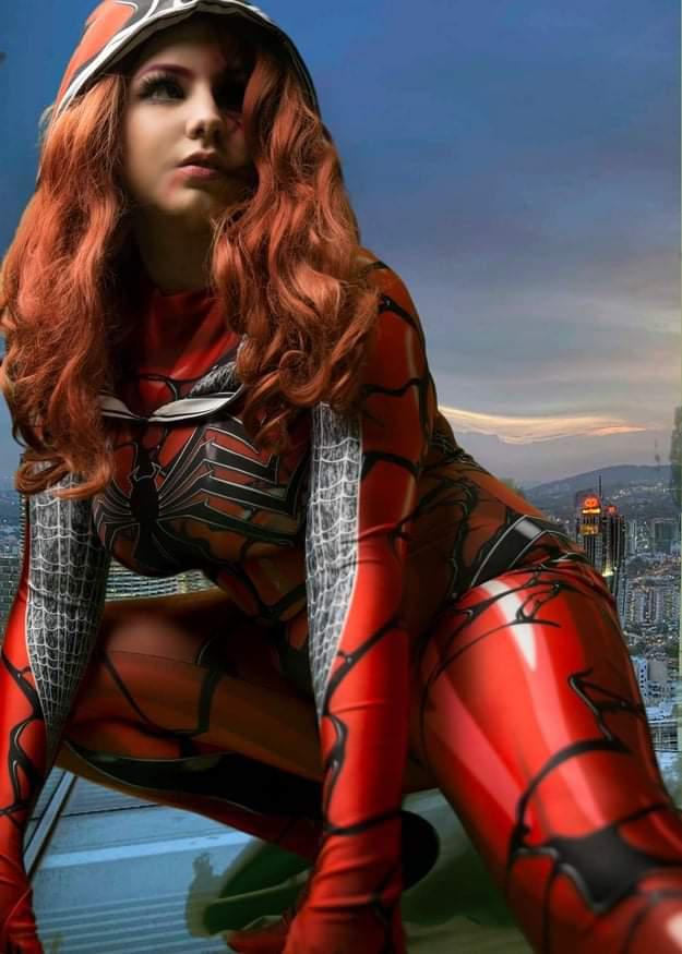 Red Dahlia Cosplay as Mary Jane Carnage | Scrolller