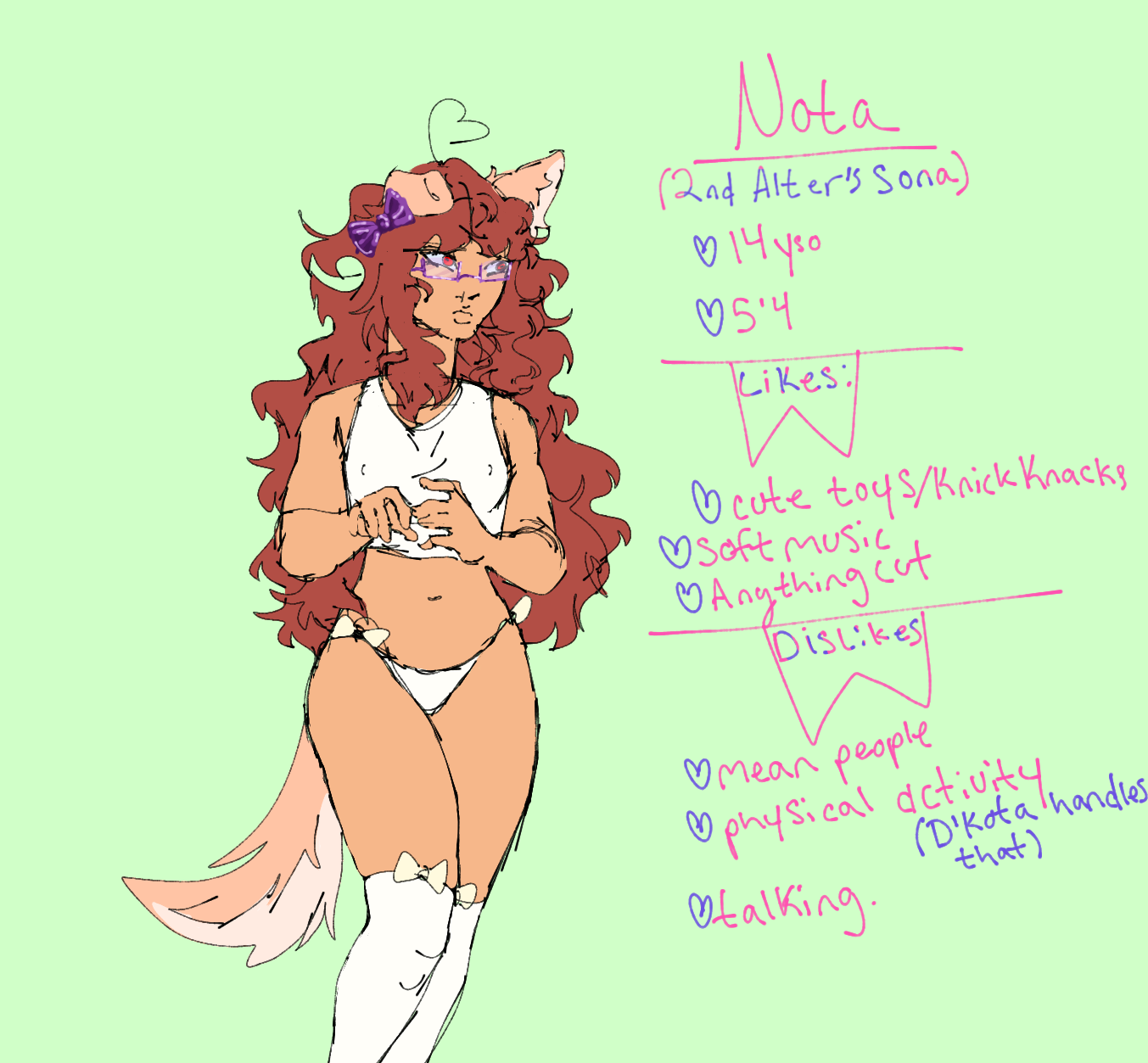 ref sheet of my persona -Nota. | Scrolller