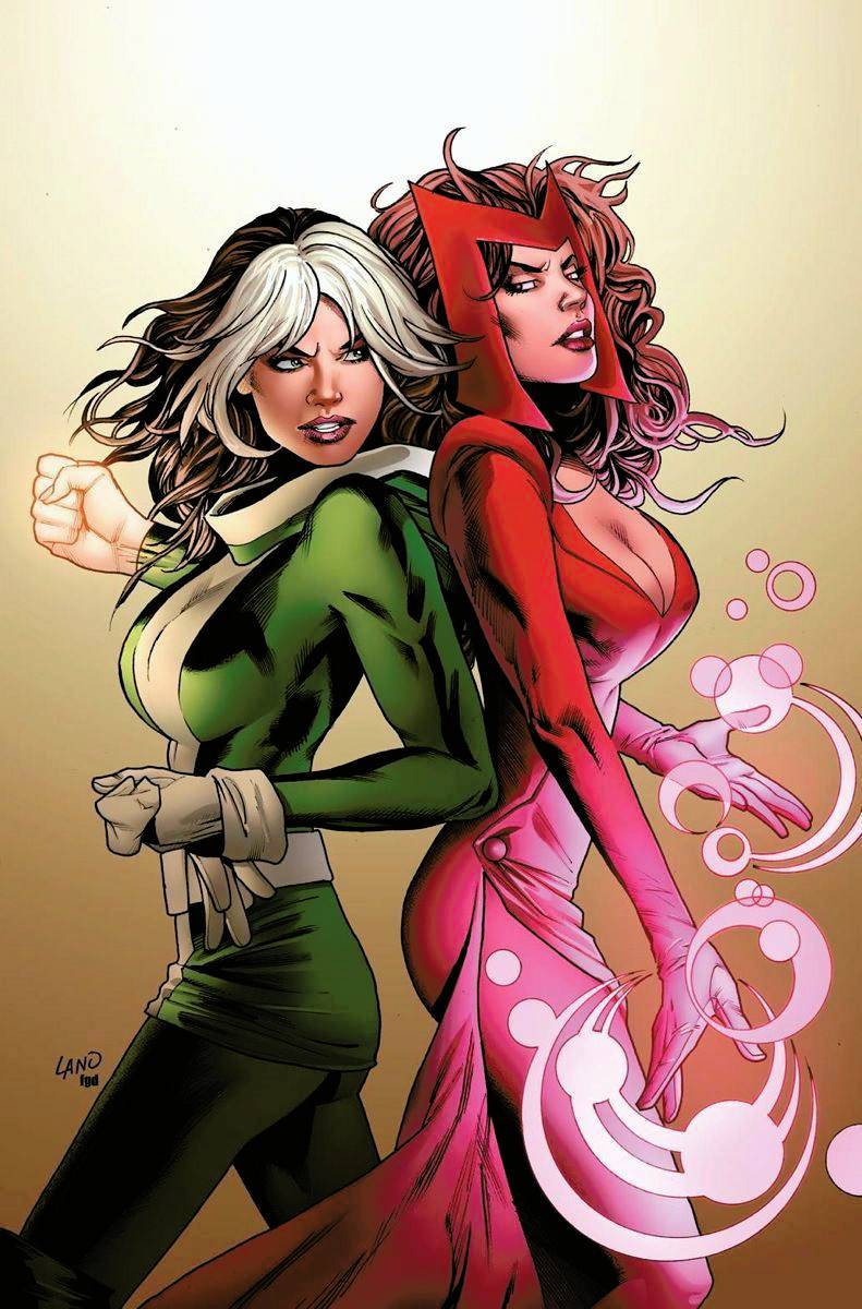 Rogue & Wanda by Greg Land (Uncanny Avengers #20) | Scrolller