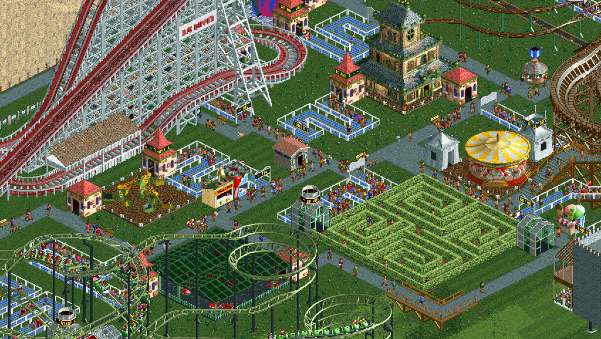 Roller Coaster Tycoon by Chris Sawyer | Scrolller