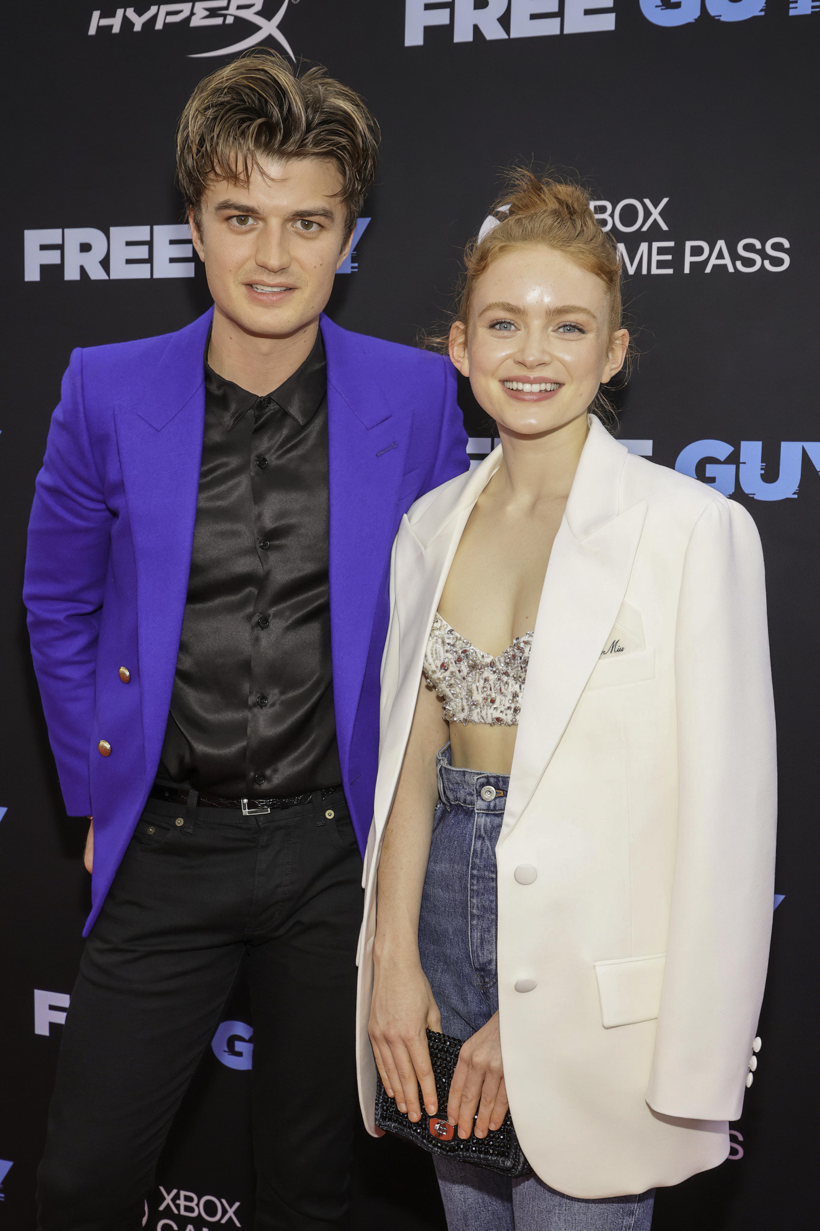 Sadie Sink and Joe Keery - World Premiere of Free Guy | Scrolller