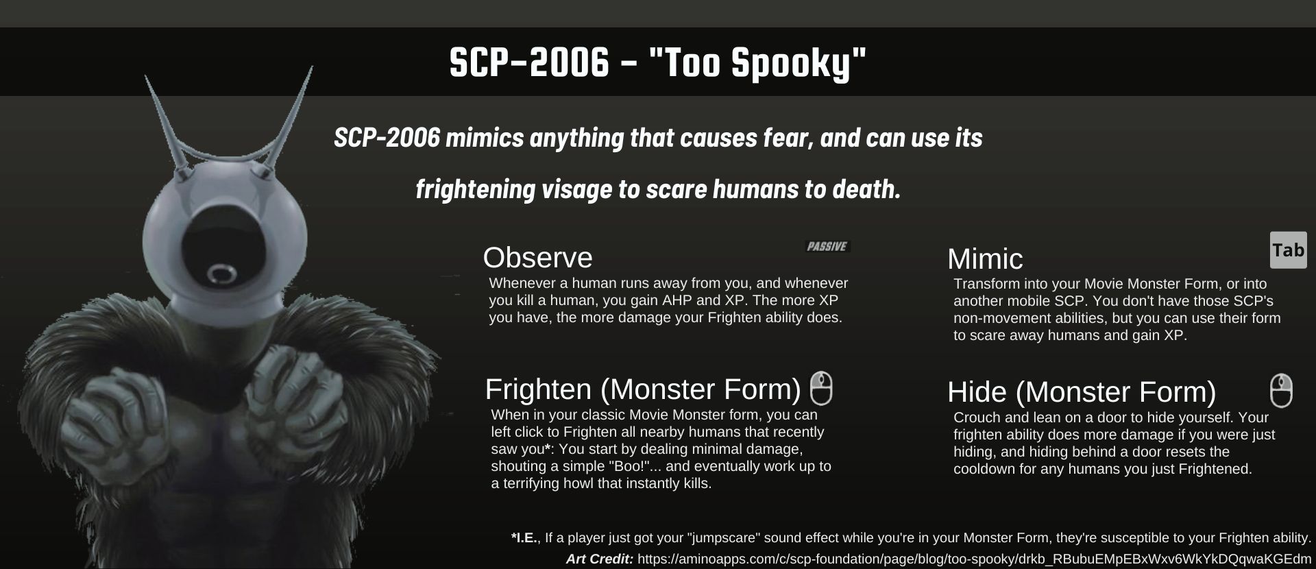 SCP-2006: Become the spookiest SCP, by bluffing the humans. | Scrolller
