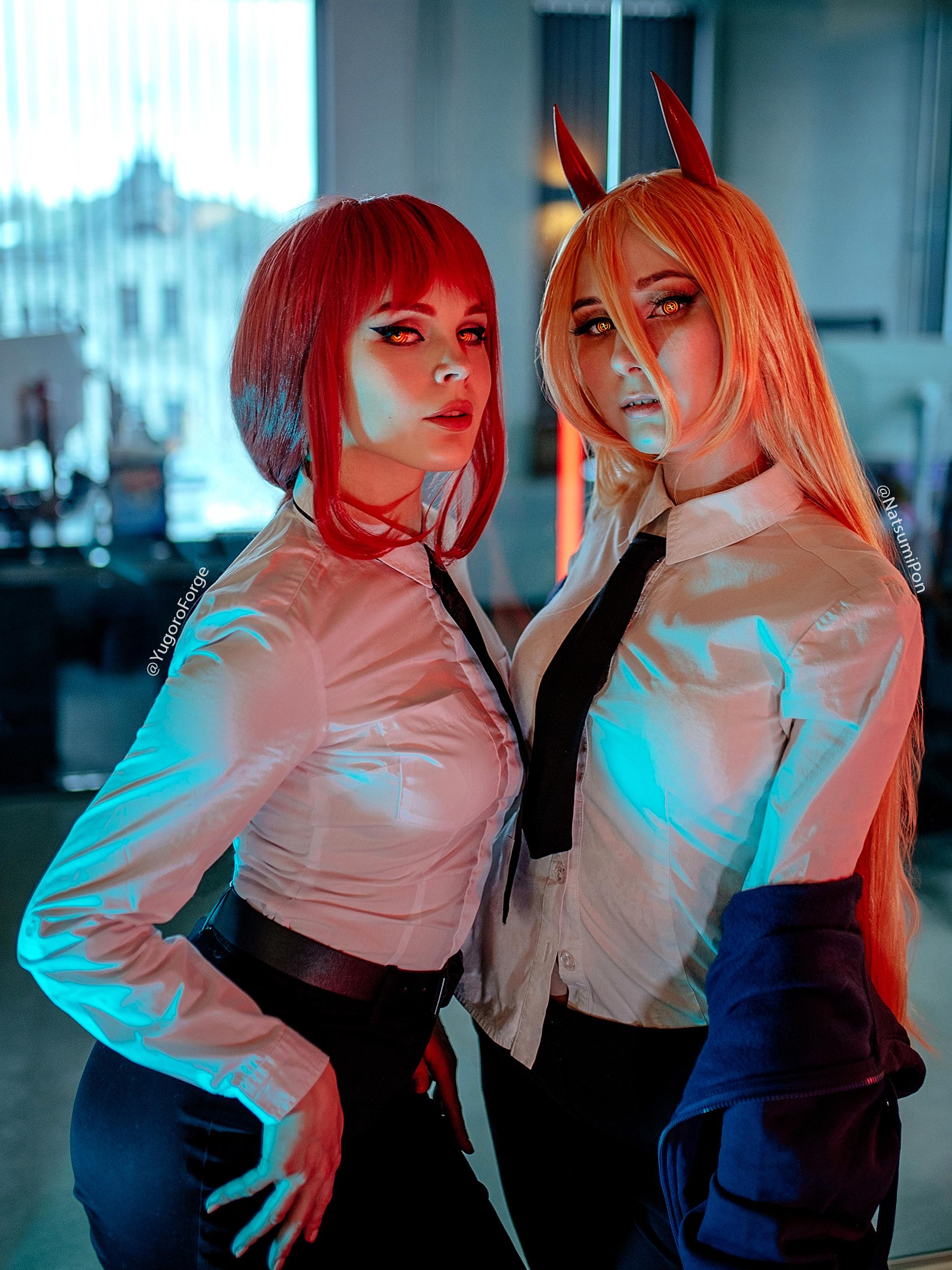 [self] Makima and Power from Chainsaw man by Yugoro & Natsumipon | Scrolller