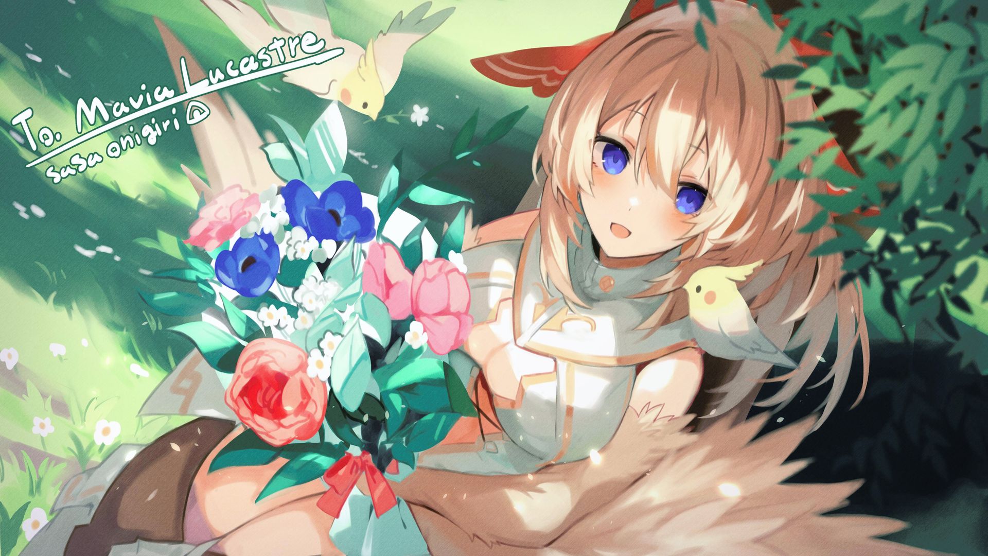 [SFW] Harpy Wallpaper: Indie VTuber Mavia Lucastre Commission [sasa onigiri] | Scrolller