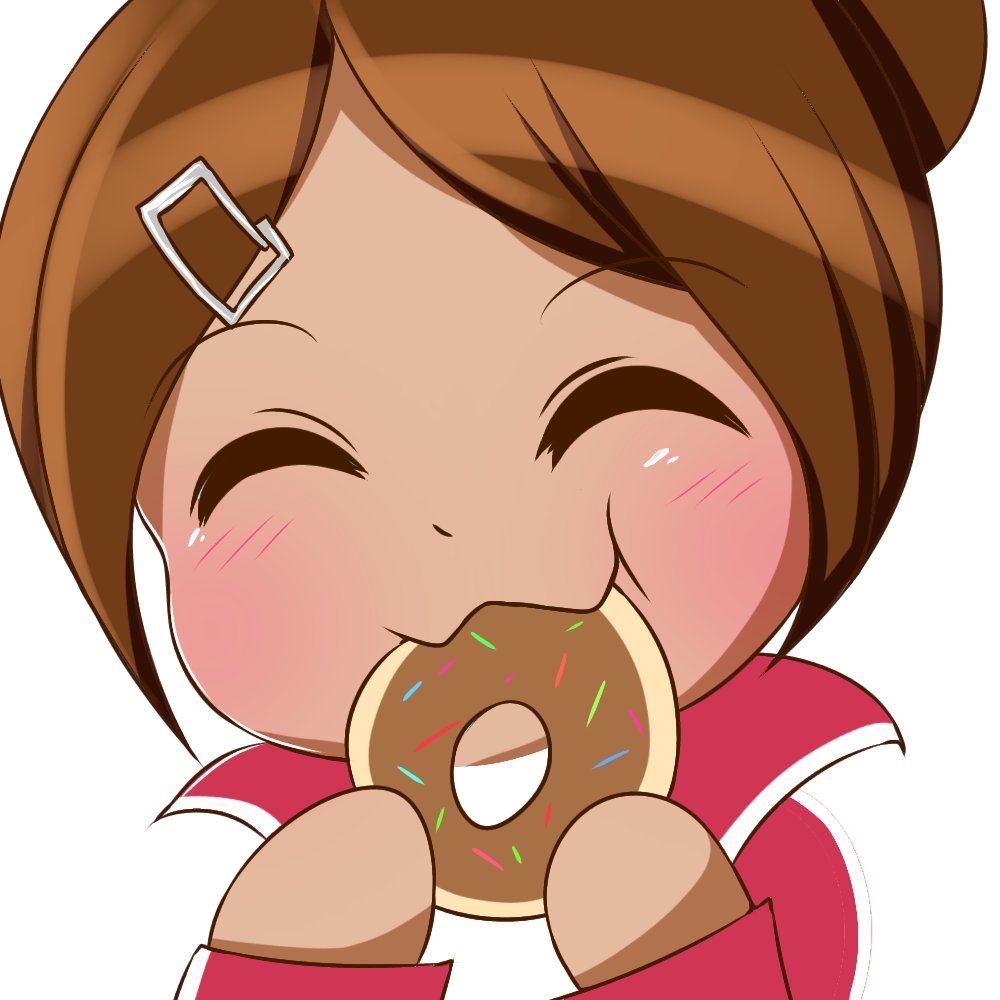She cant be happier eating a donut | Scrolller
