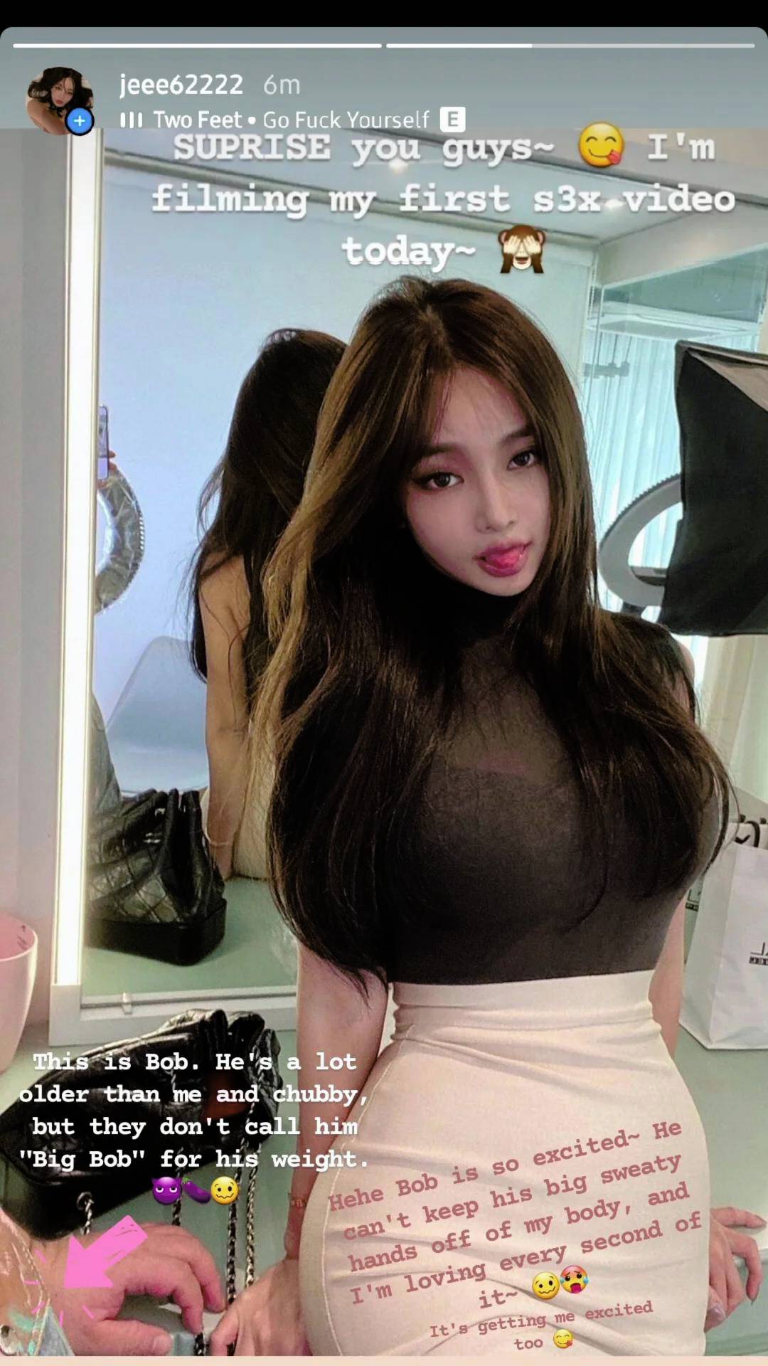 She said she was just going to another photoshoot, but then you see her post this on IG. **Fake ...