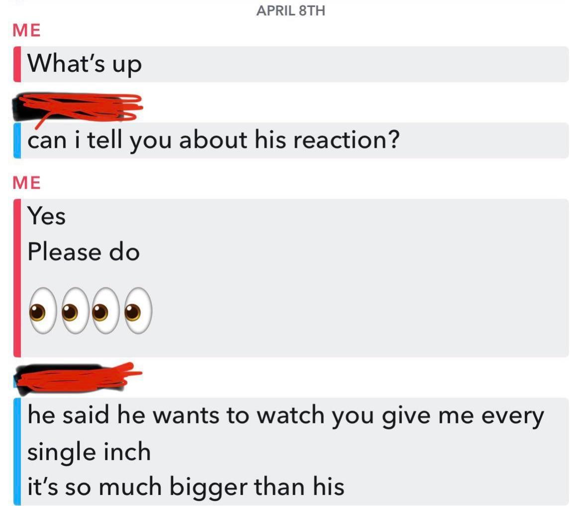 She showed him my dick and told him how wet I make her, this was his reaction | Scrolller