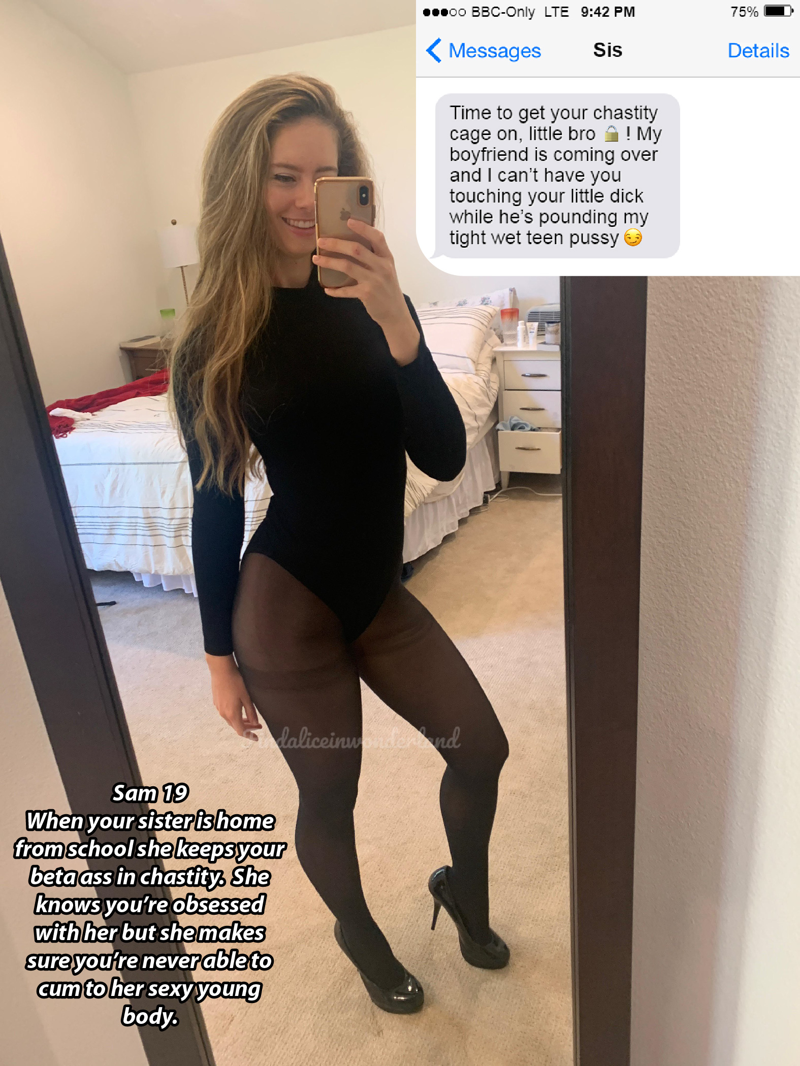 [sis] [chastity] [cuckold] | Scrolller