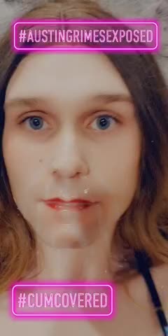 Sissy Austin Grimes's Cum Covered Face! | Scrolller